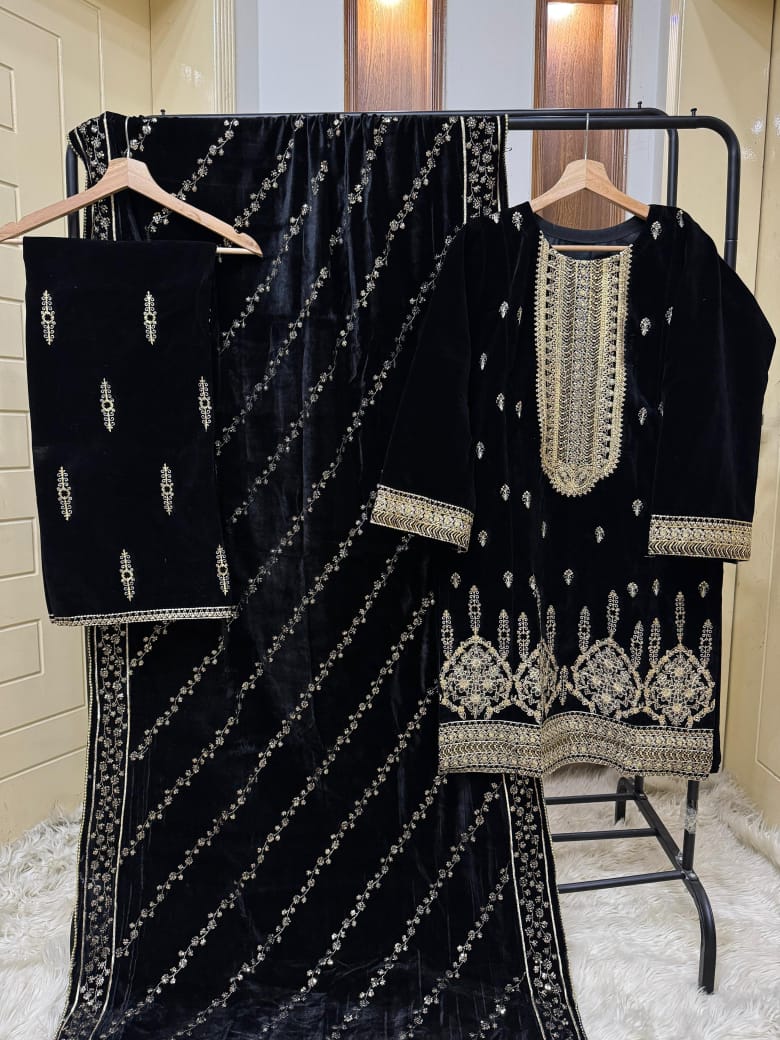 Amaranth 3 pc (BLACK) – AAK couture